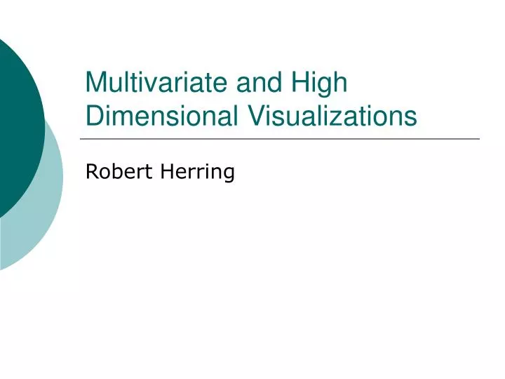 Ppt Multivariate And High Dimensional Visualizations Powerpoint 4481