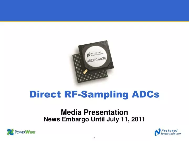 PPT - Direct RF-Sampling ADCs PowerPoint Presentation, free download ...