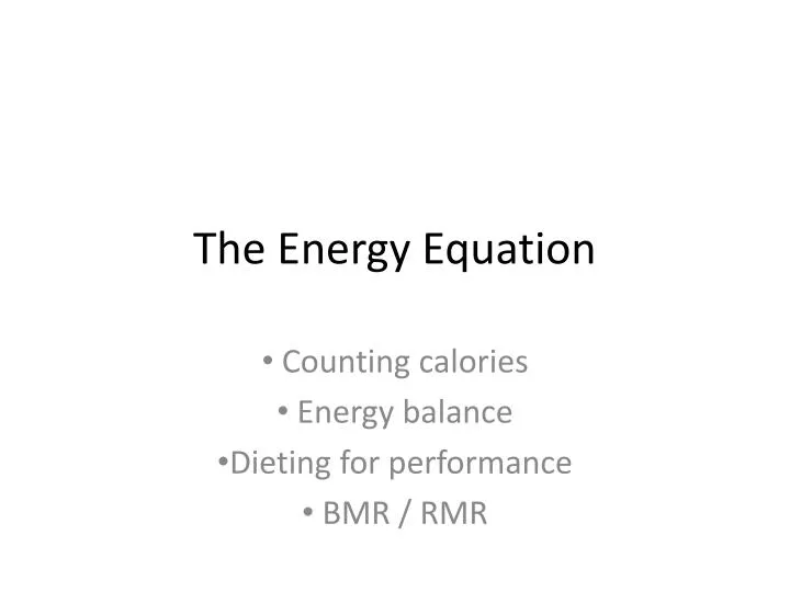 PPT - The Energy Equation PowerPoint Presentation, free download - ID ...