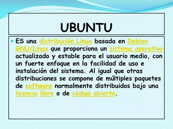 PPT - UBUNTU PowerPoint Presentation, free download - ID:6492611