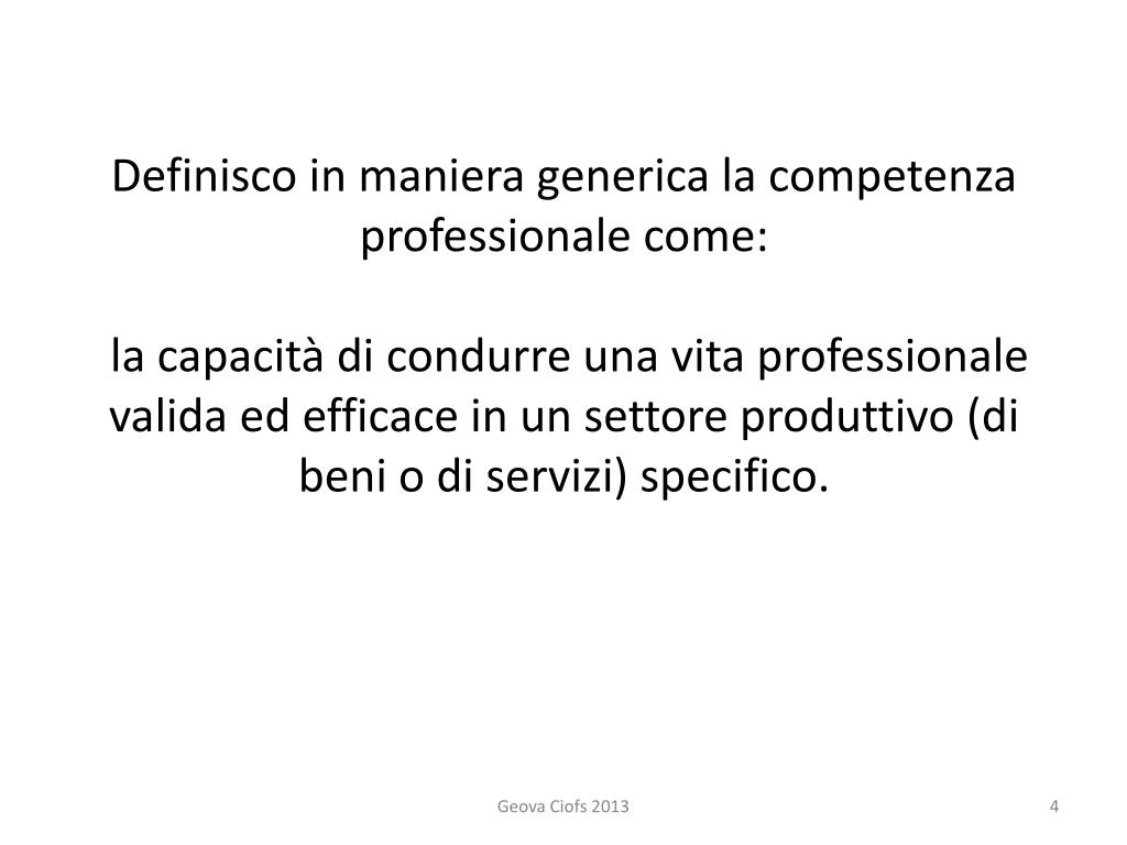 PPT - 1. La natura relazionale della competenza professionale ...