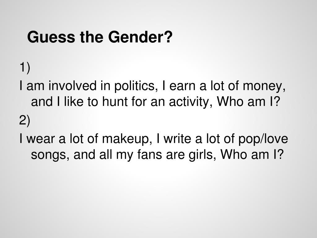 Ppt Sex Vs Gender Powerpoint Presentation Free Download Id 6493177