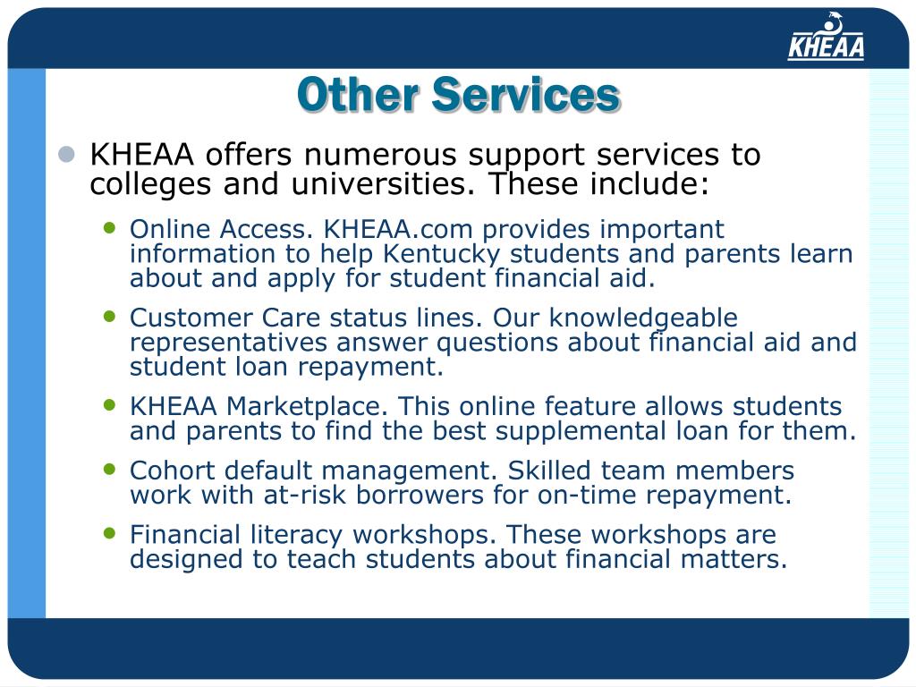 PPT - Kentucky Higher Education Assistance Authority PowerPoint ...