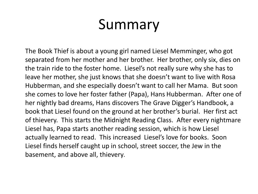 PPT - The Book Thief By Markus Zusak PowerPoint Presentation, free ...