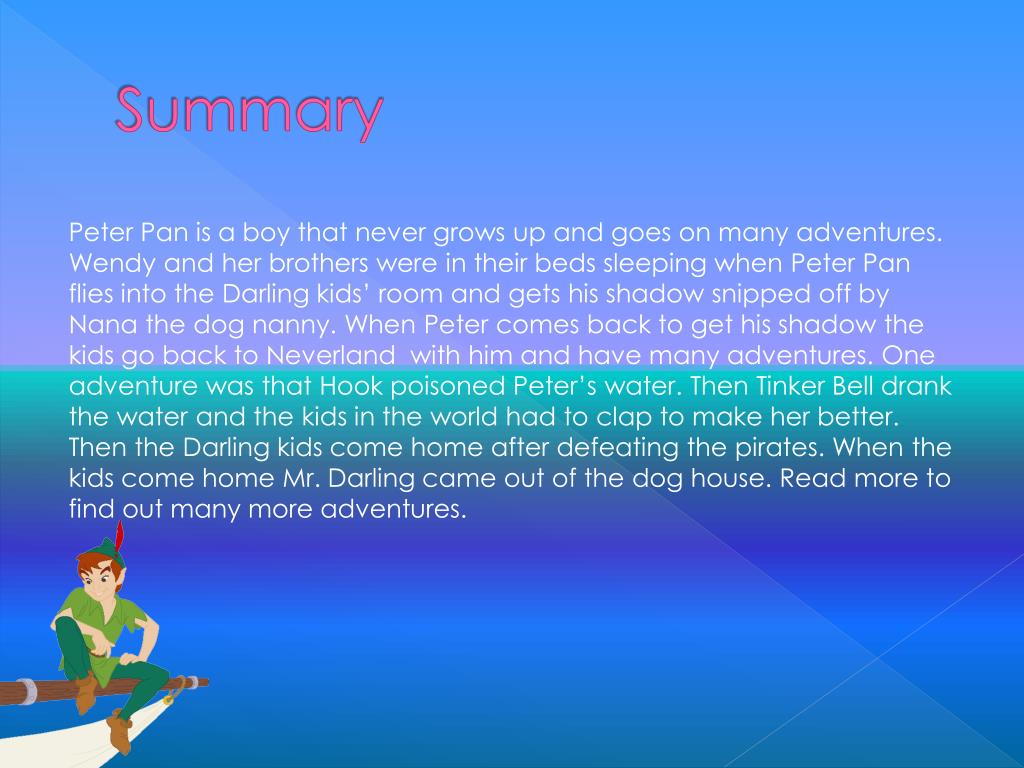 PPT Peter Pan PowerPoint Presentation Free Download ID 6493907