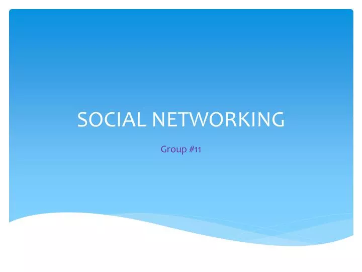 PPT - SOCIAL NETWORKING PowerPoint Presentation, free download - ID:6494104