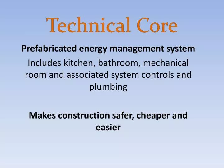 PPT - Technical Core PowerPoint Presentation, free download - ID:6494675