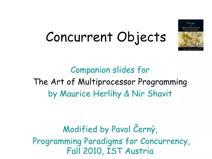 PPT - Concurrent Objects PowerPoint Presentation, free download - ID ...