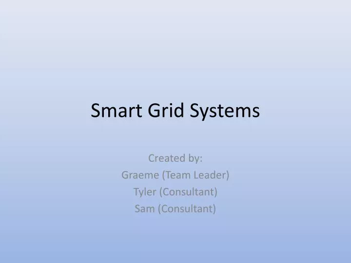 PPT - Smart Grid Systems PowerPoint Presentation, free download - ID ...