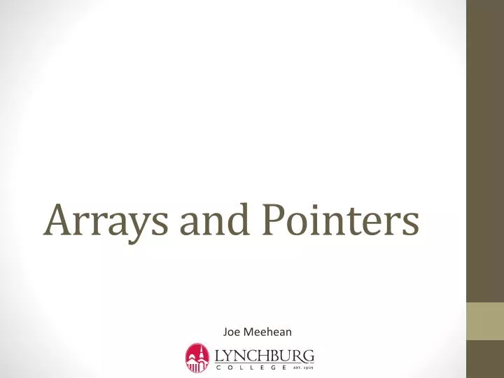 PPT - Arrays and Pointers PowerPoint Presentation, free download - ID ...