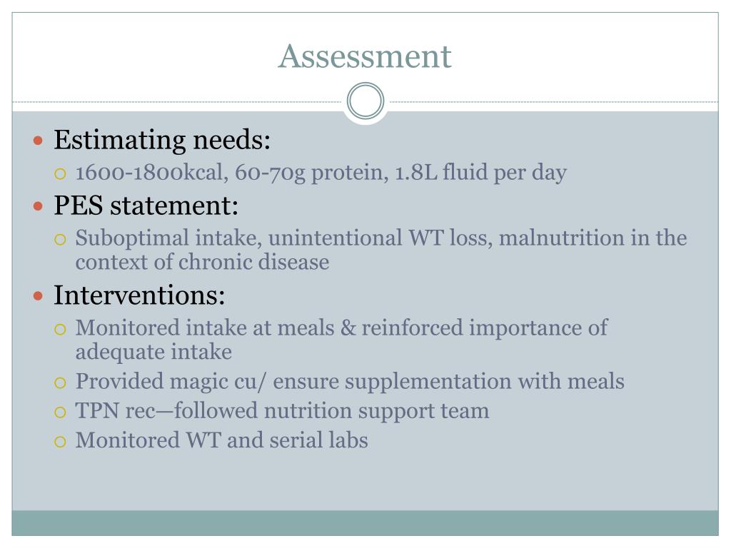PPT - Comprehensive Case Study: Cancer Patient and Malnutrition ...