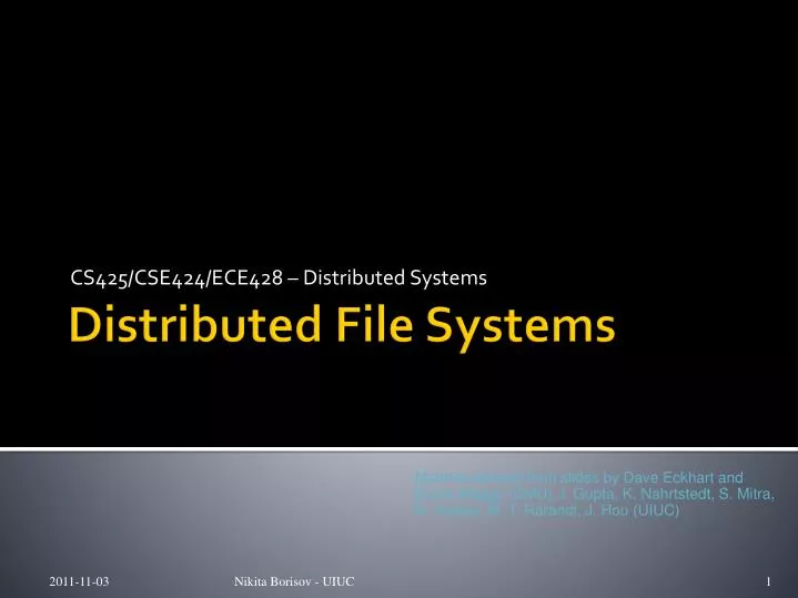 PPT - Distributed File Systems PowerPoint Presentation, free download - ID:6498106
