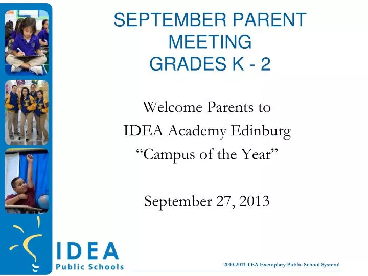 PPT - September Parent MeetinG grades K - 2 PowerPoint Presentation ...