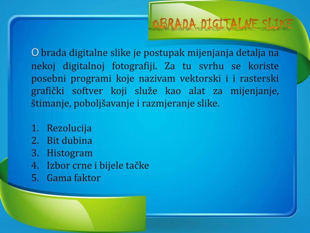 PPT - Digitalizacija slike Autor: Arnela Šabanovi ć PowerPoint ...