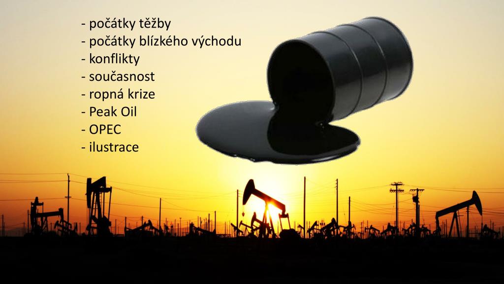 PPT - Těžba ropy na blízkém východě PowerPoint Presentation, free ...
