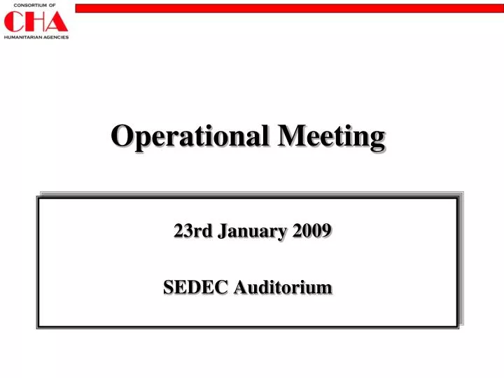 PPT - Operational Meeting PowerPoint Presentation, free download - ID ...