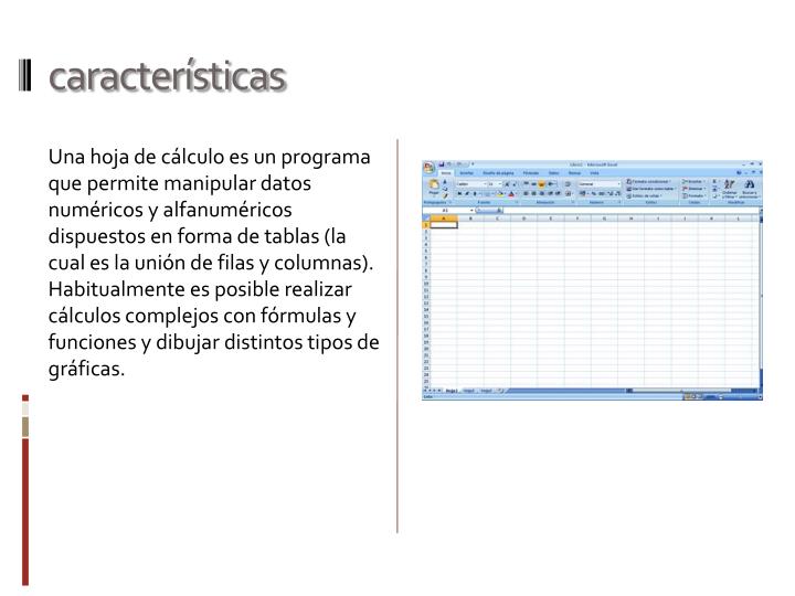 PPT - Hojas de calculo PowerPoint Presentation - ID:6502346