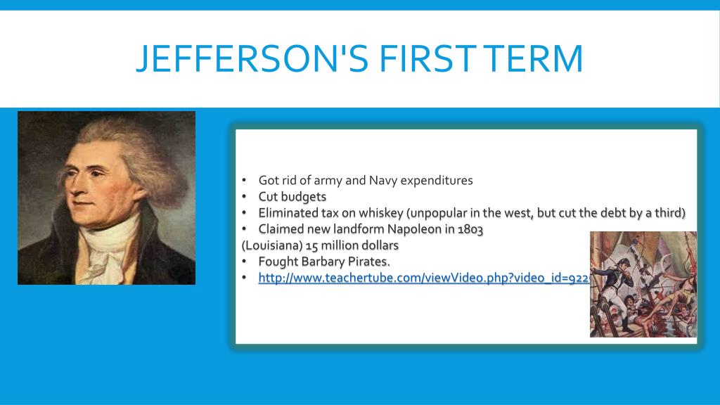 PPT - 1801-1809 President Thomas Jefferson PowerPoint Presentation ...