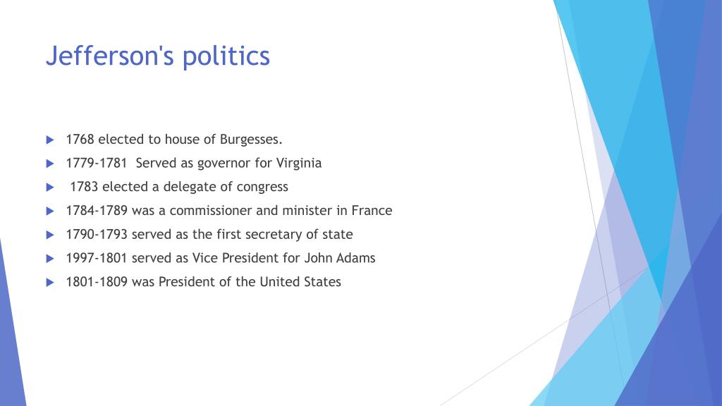 PPT - 1801-1809 President Thomas Jefferson PowerPoint Presentation ...