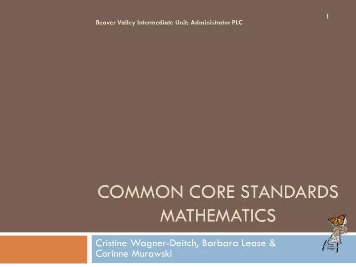 PPT - Common Core Standards mathematics PowerPoint Presentation, free ...