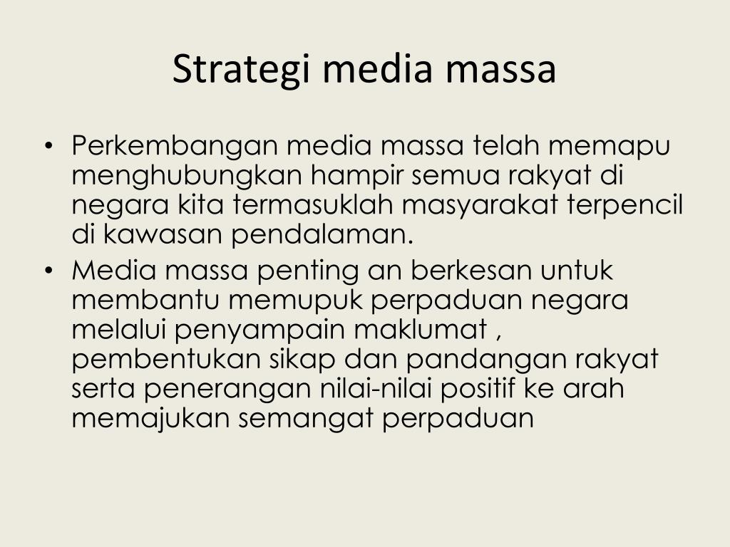 Peranan Media Massa Dalam Memupuk Perpaduan Melalui Media Sosial - Riset Peranan Media Massa Dalam Memupuk Perpaduan Melalui Media Sosial - Riset