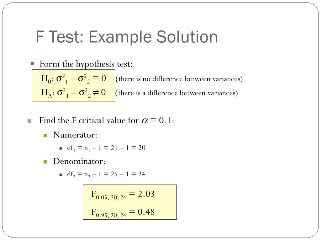 PPT - Pengujian Hipotesis untuk Satu dan Dua Varians Populasi ...