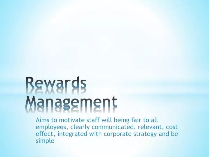 PPT - Rewards Management PowerPoint Presentation, free download - ID ...