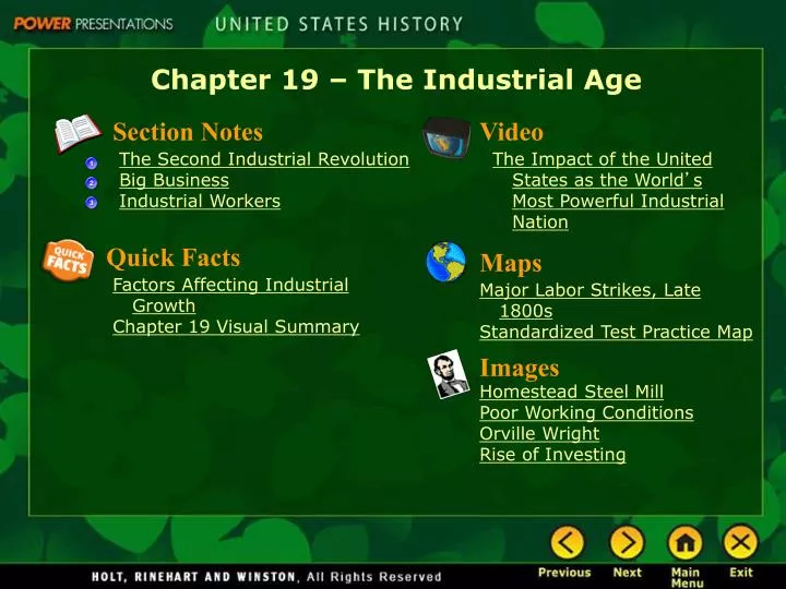 PPT - Chapter 19 – The Industrial Age PowerPoint Presentation, free ...
