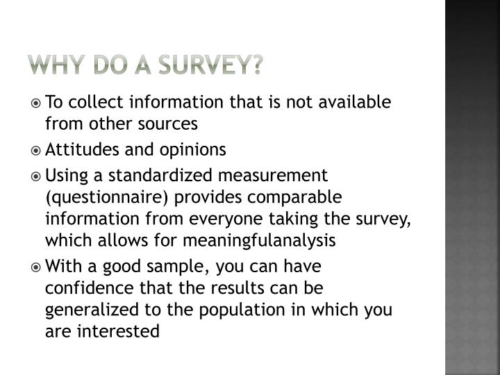 PPT - What is a Survey? PowerPoint Presentation - ID:6507323