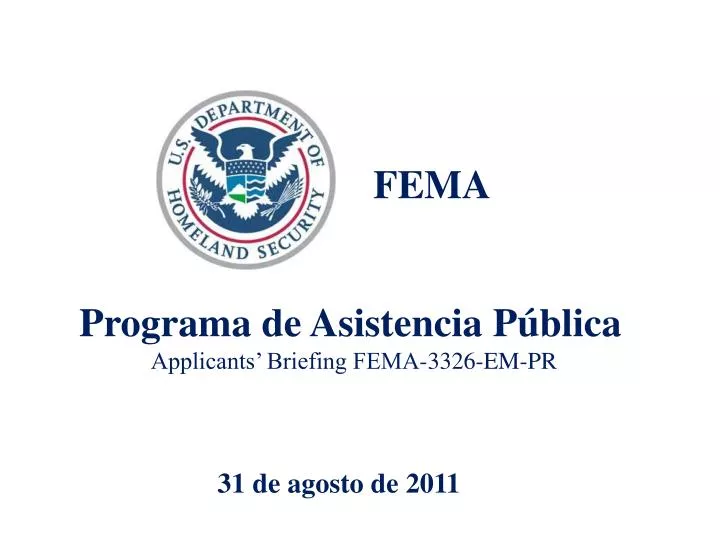 PPT - FEMA PowerPoint Presentation, free download - ID:6508167