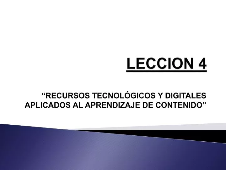 PPT - LECCION 4 PowerPoint Presentation, free download - ID:6509122