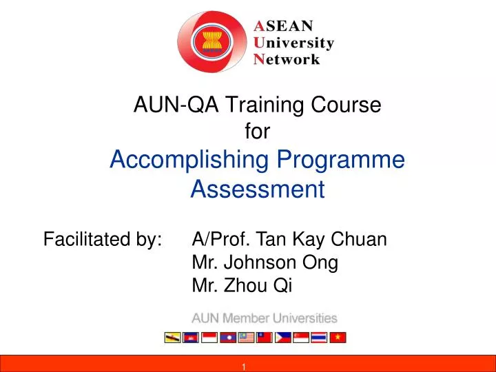 PPT - AUN-QA Training Course for Accomplishing Programme Assessment ...