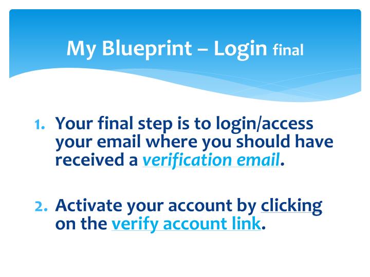 PPT - What is My Blueprint? PowerPoint Presentation - ID:6510689