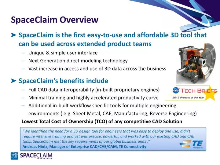 PPT - SpaceClaim Overview PowerPoint Presentation, free download - ID ...