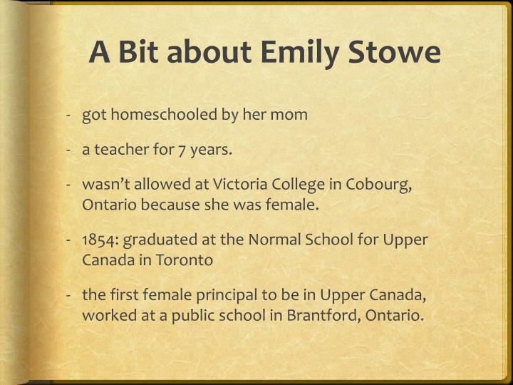 PPT - Emily Stowe PowerPoint Presentation - ID:6511124