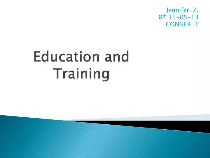 PPT - Education and Training PowerPoint Presentation, free download ...