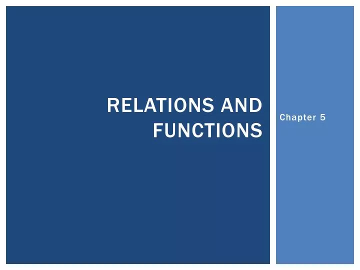 PPT - Relations and functions PowerPoint Presentation, free download ...