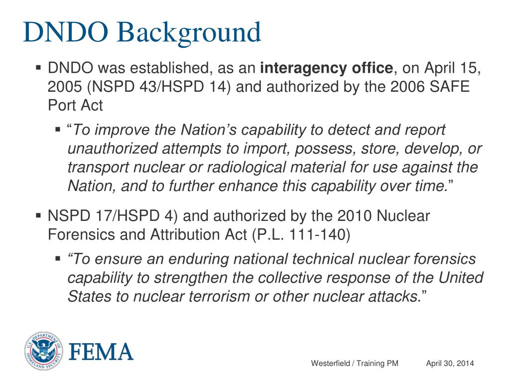 PPT - Domestic Nuclear Detection Office PowerPoint Presentation, free ...