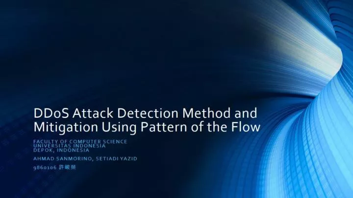 PPT - DDoS Attack Detection Method and Mitigation Using Pattern of the ... PPT - DDoS Attack Detection Method and Mitigation Using Pattern of the ...