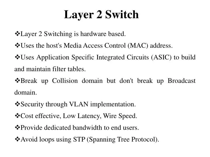 PPT - Layer 2 Switch PowerPoint Presentation, free download - ID:6514529