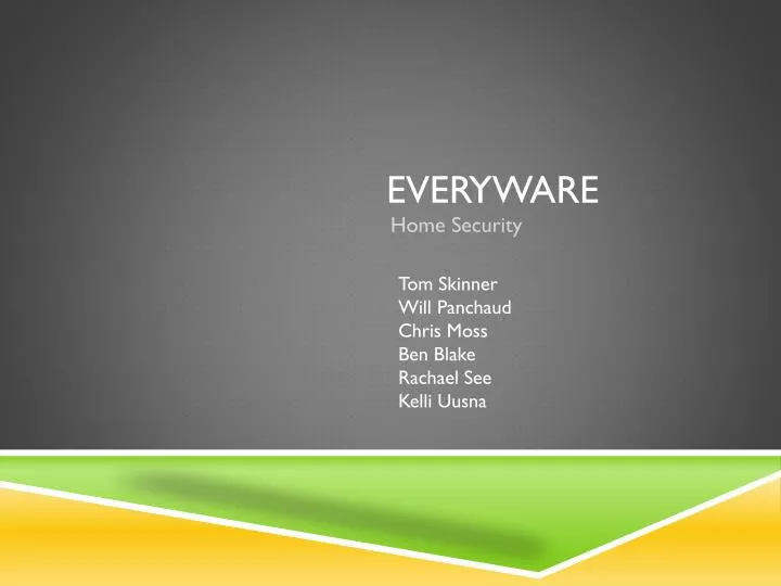 PPT - Everyware PowerPoint Presentation, free download - ID:6514688
