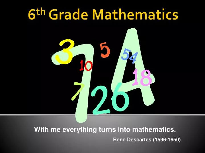 PPT - 6 th Grade Mathematics PowerPoint Presentation, free download ...