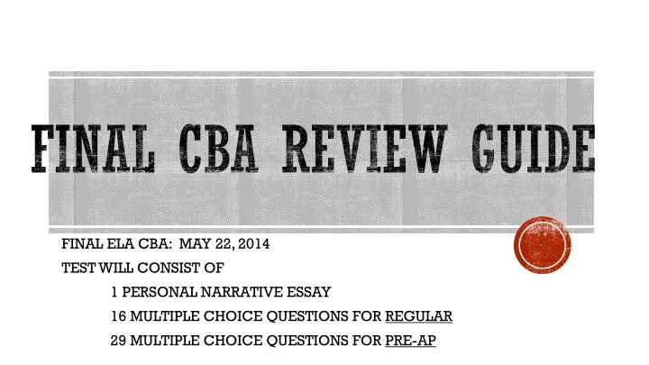PPT - FINAL CBA REVIEW GUIDE PowerPoint Presentation, free download ...