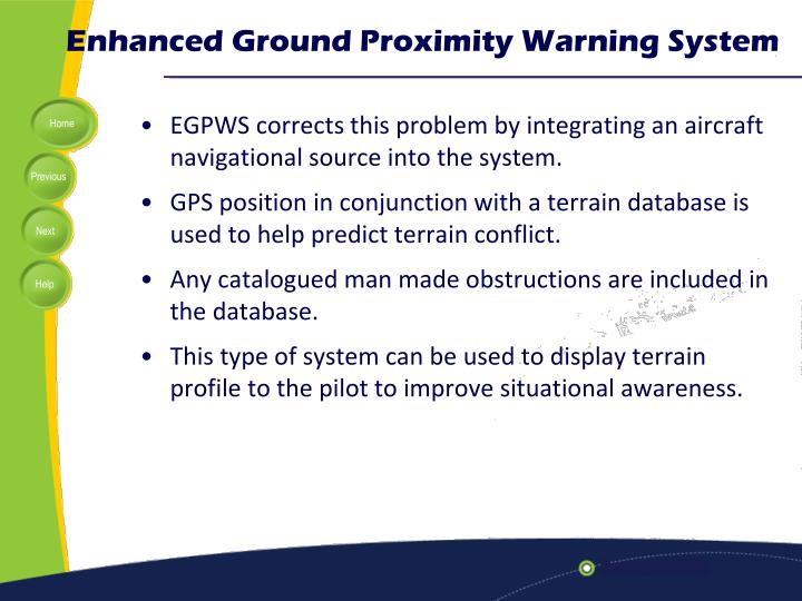 PPT - Lecture 9: G round P roximity W arning S ystem ( GPWS ...