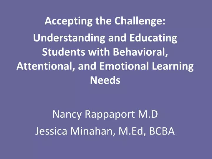 PPT - Accepting the Challenge: PowerPoint Presentation, free download ...