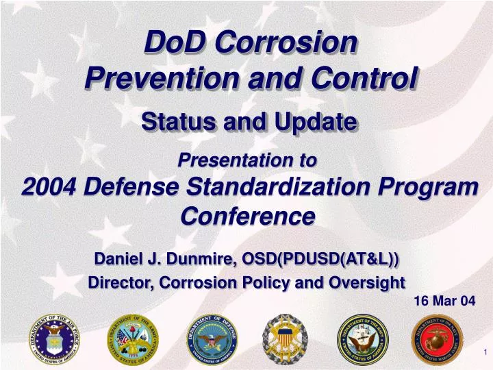PPT - DoD Corrosion Prevention and Control Status and Update PowerPoint ...
