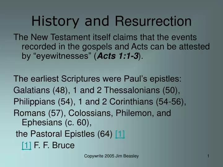 PPT - History and Resurrection PowerPoint Presentation, free download ...