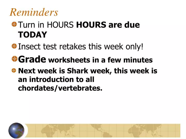 PPT - Reminders PowerPoint Presentation, free download - ID:6518536