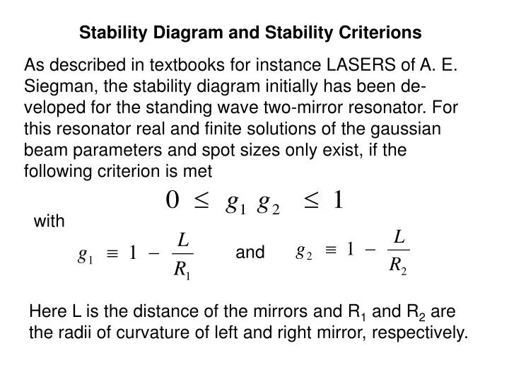 PPT - Stability Diagram and Stability Criterions PowerPoint ...