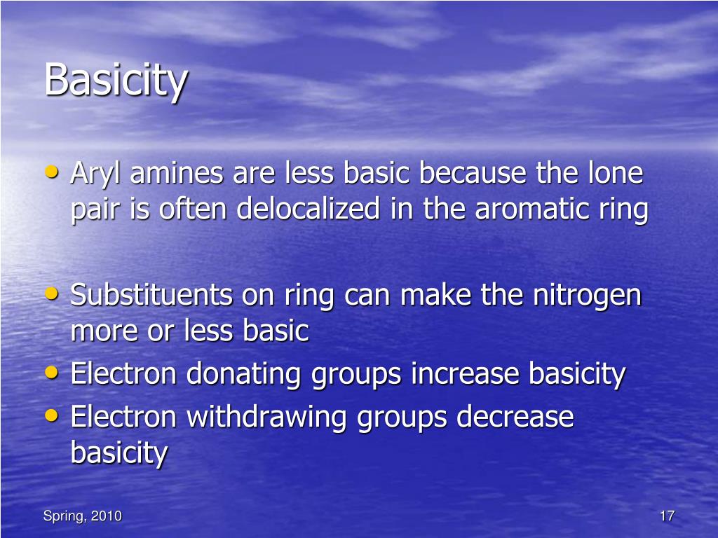 PPT - Organic Chemistry II The Chemistry of Amines PowerPoint ...